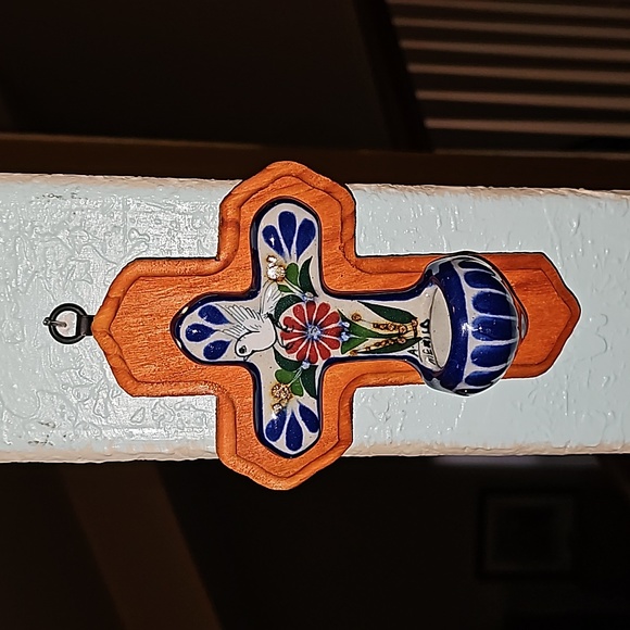 Talavera | Accents | Talavera Holy Water Cross | Poshmark